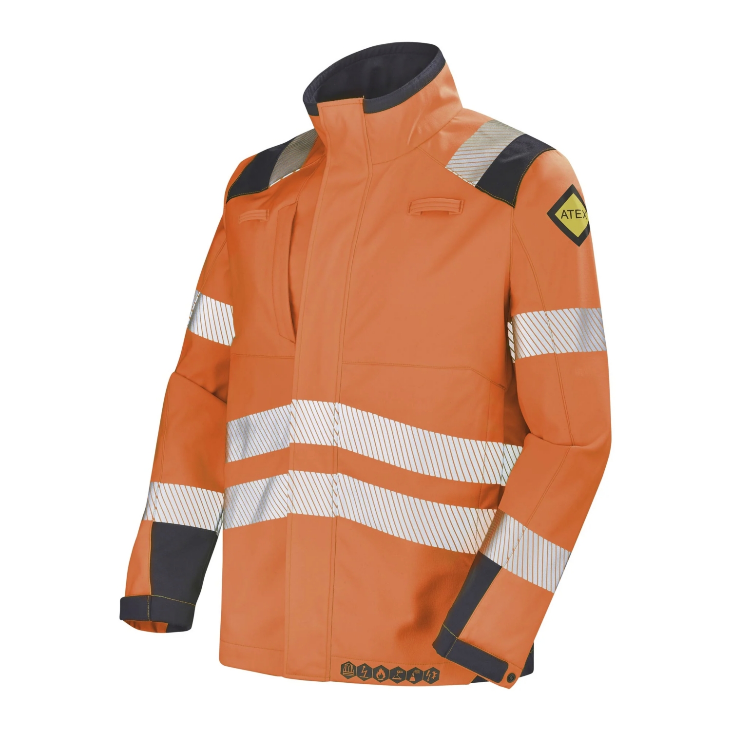 Softshell multirisques Arc Electrique Teide HV mixte orange/marine ...