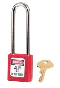 Cadenas de consignation rouge 410 Master Lock | Mabéo Direct