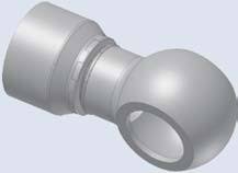 Embout Banjo métrique - Moyenne pression - Diamètre : 22 mm -Acier ...